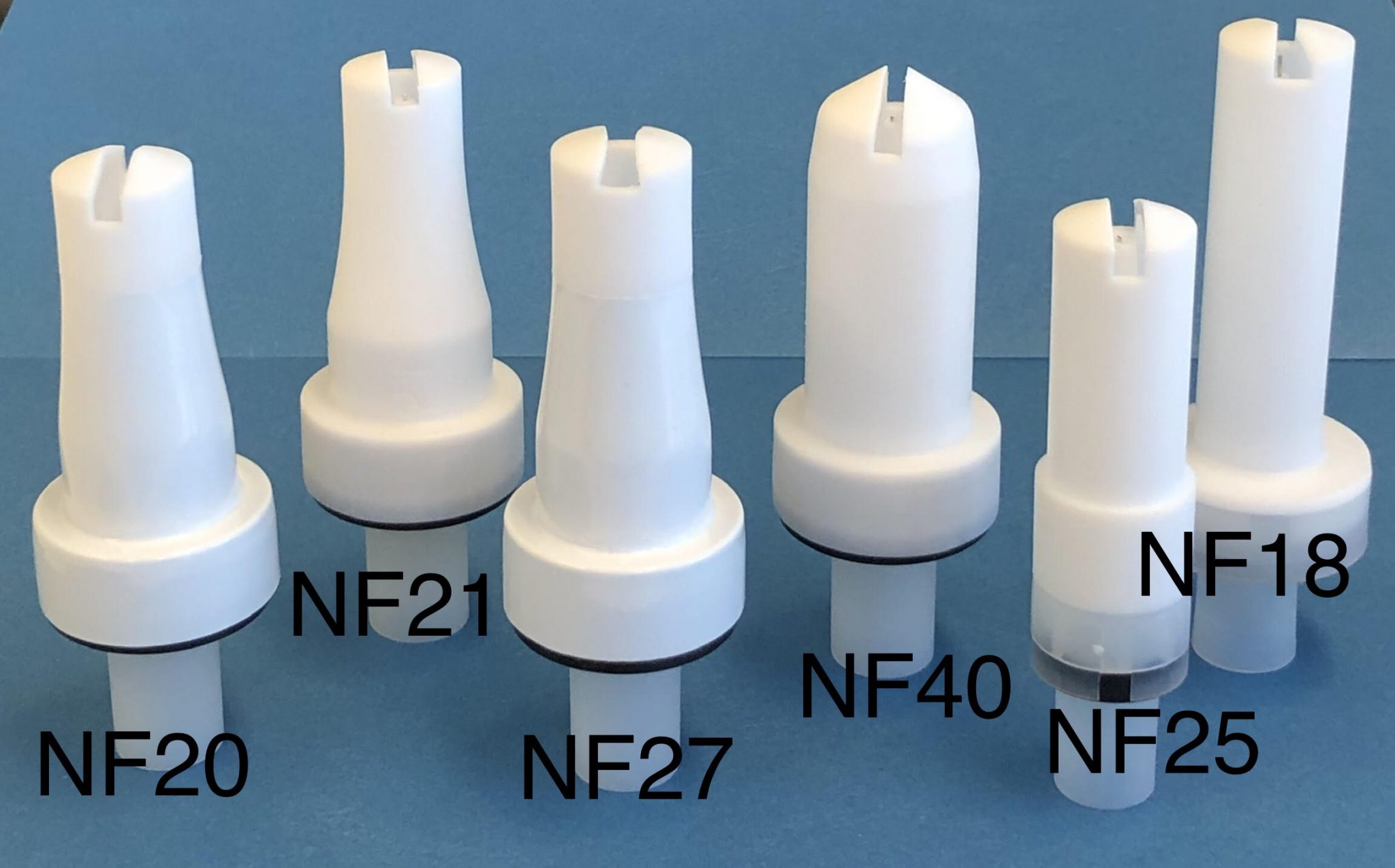 Nozzles: NF18, NF20, NF21, NF24, NF25 (mini) & NF40 - Coating Supplies
